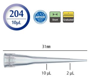 10 µL pipette tips - WATSON
